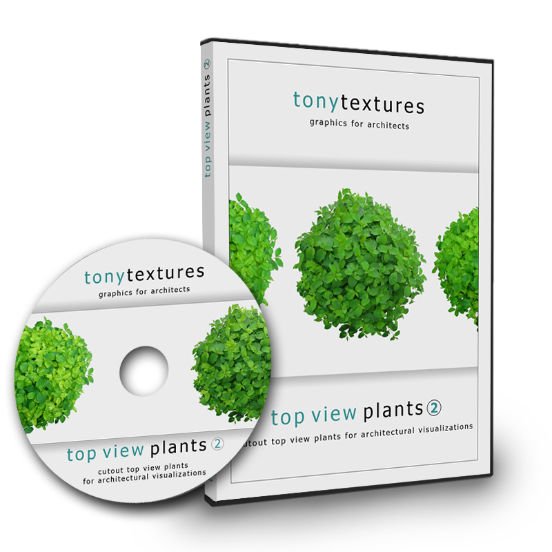 Top View Plants 02 – 2D Plant Entourage for Architecture Illustration .PNG