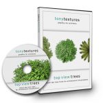 Graphic Collection of Cutout Plan View Trees for Architectural Site Plans