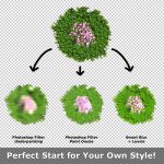 Cutout Flower Top View PNG Image Collection for Architects