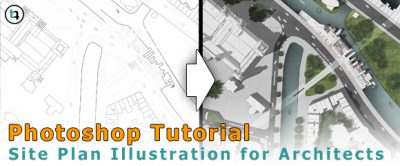 How to make a site plan architecture rendering in Photoshop