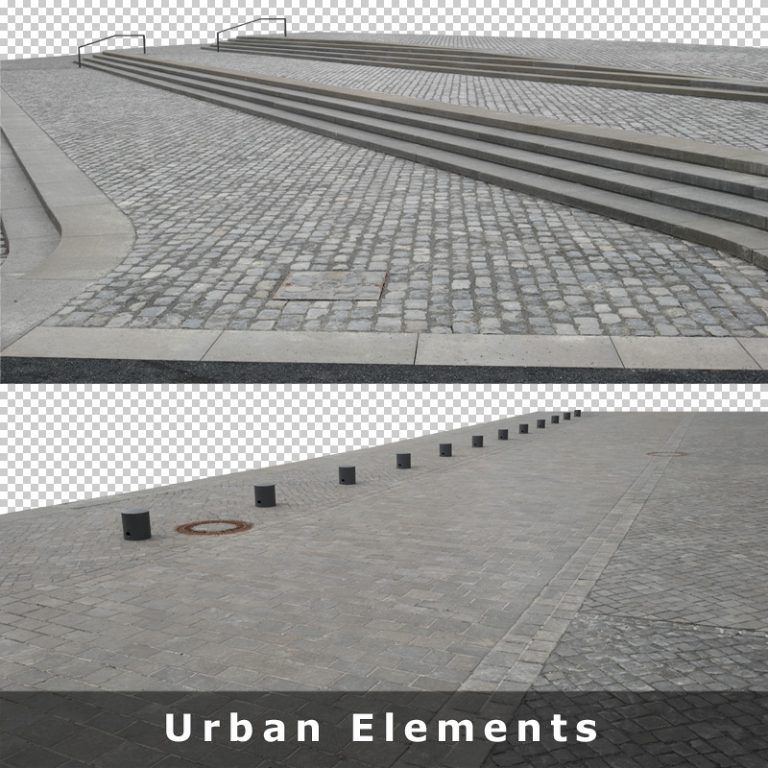 Ground Perspectives – Archviz Foreground Elements for 3D Renderings