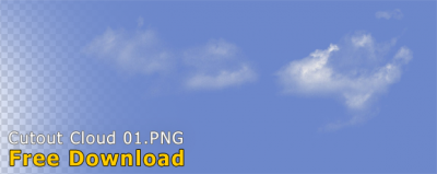 25 Free Cutout PNG Cloud Textures