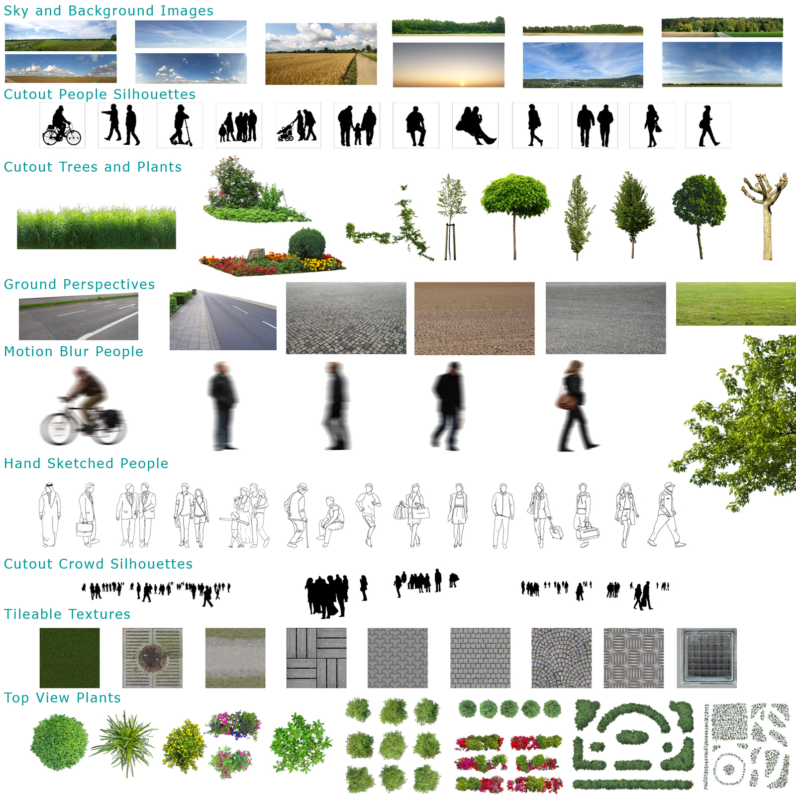 Update „Open ArchiVIZ Pack“ with Render Backgrounds and Ground Perspectives